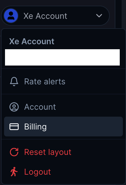 Cómo cambiar el tipo de plan Xe Insights – Xe Centro de Ayuda